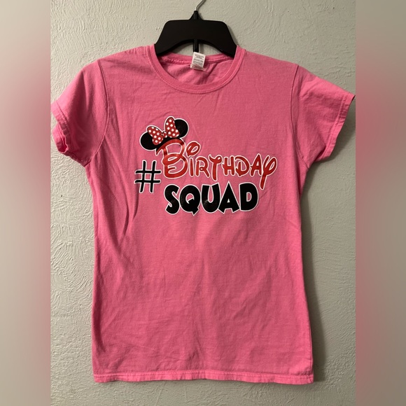 Tops | Disney Birthday Squad Woman Top Euc | Poshmark